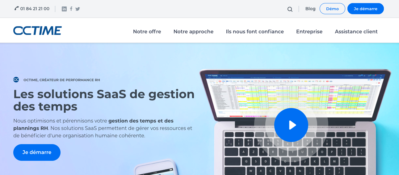 OCTIME - Logiciels de gestion des temps et des plannings RH